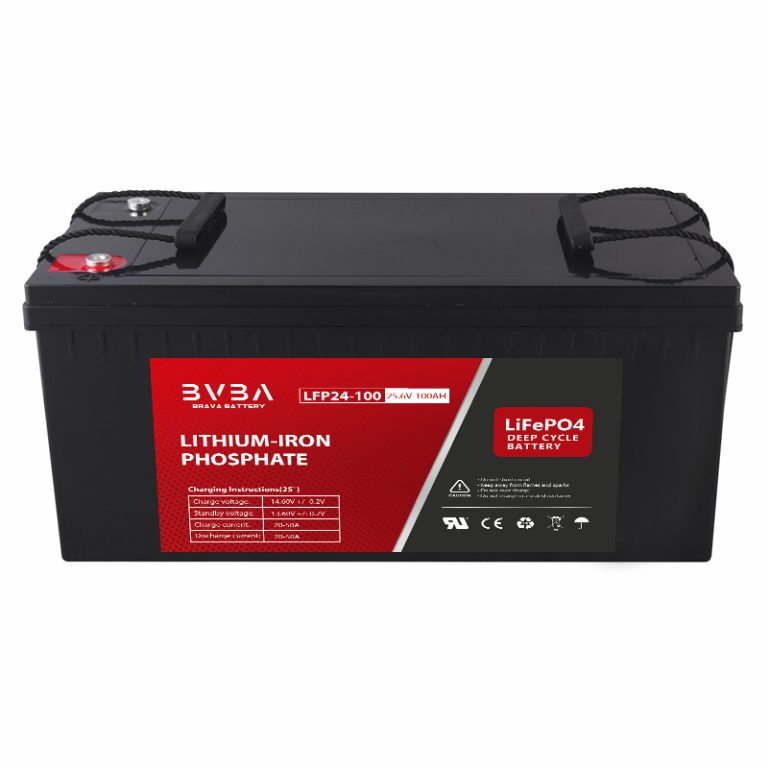 LFP24-100 25.6V100Ah Prismatic Cell LiFePO4 Battery - BRAVA