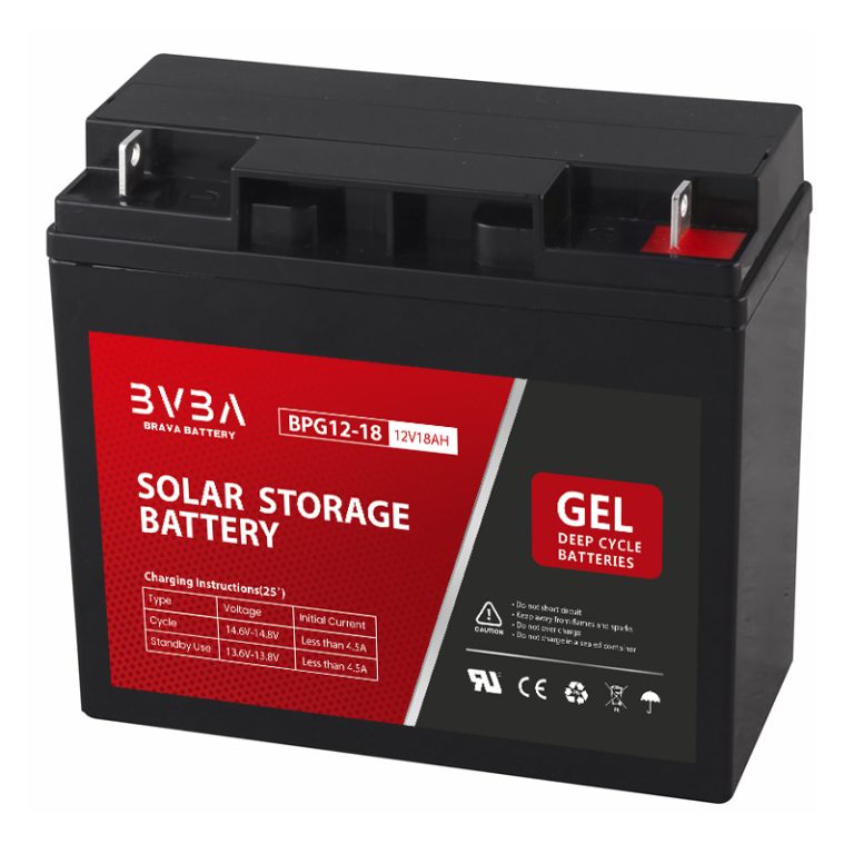 12V 18Ah deep cycle gel battery - BRAVA