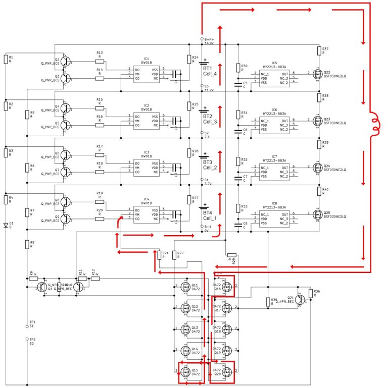 One BMS 16s80A PCBA teardown - BRAVA