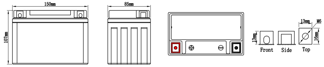 YTZ14S Battery - BRAVA